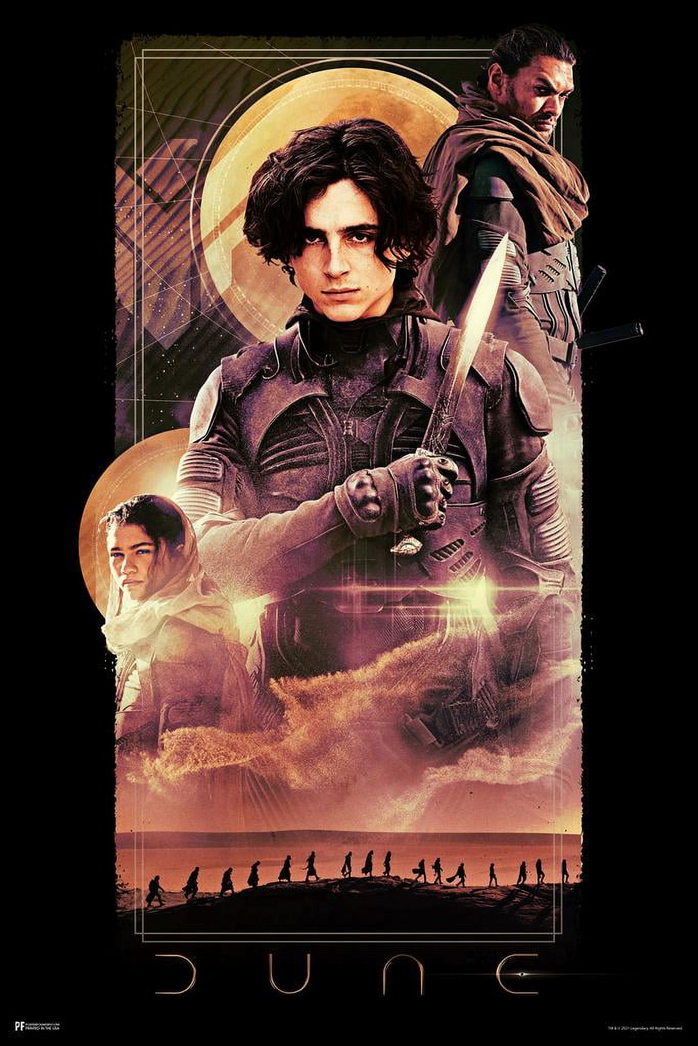 Dune Illustrated Group Timothee Chalamet Zendaya Jason Momoa Official ...