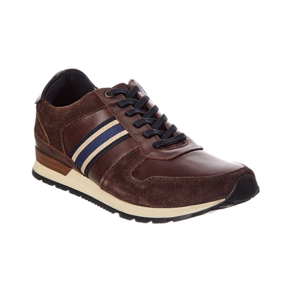 Dune London Talay Leather Sneaker, 43/10, Brown - Walmart.com