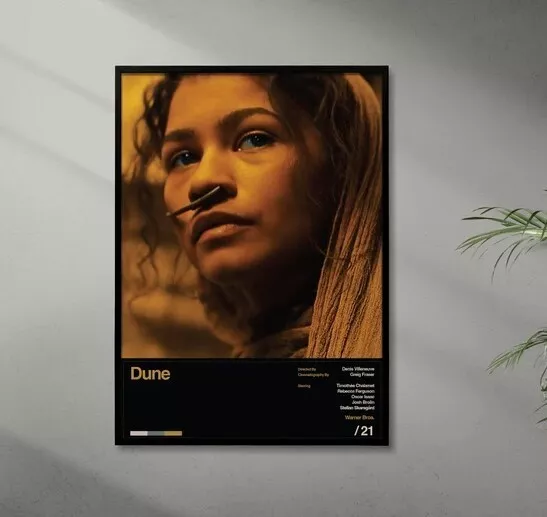 Dune Movie Poster - Zendaya , Timothee Chalamet NO FRAMED POSTER, Home ...