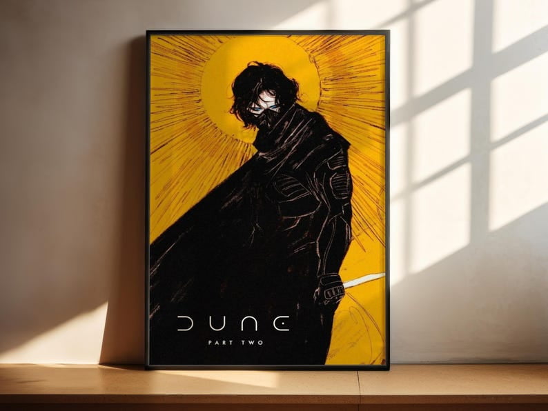 Dune Part Two Movie Poster | Epic Sci-Fi Film Wall Art | Arrakis Saga ...