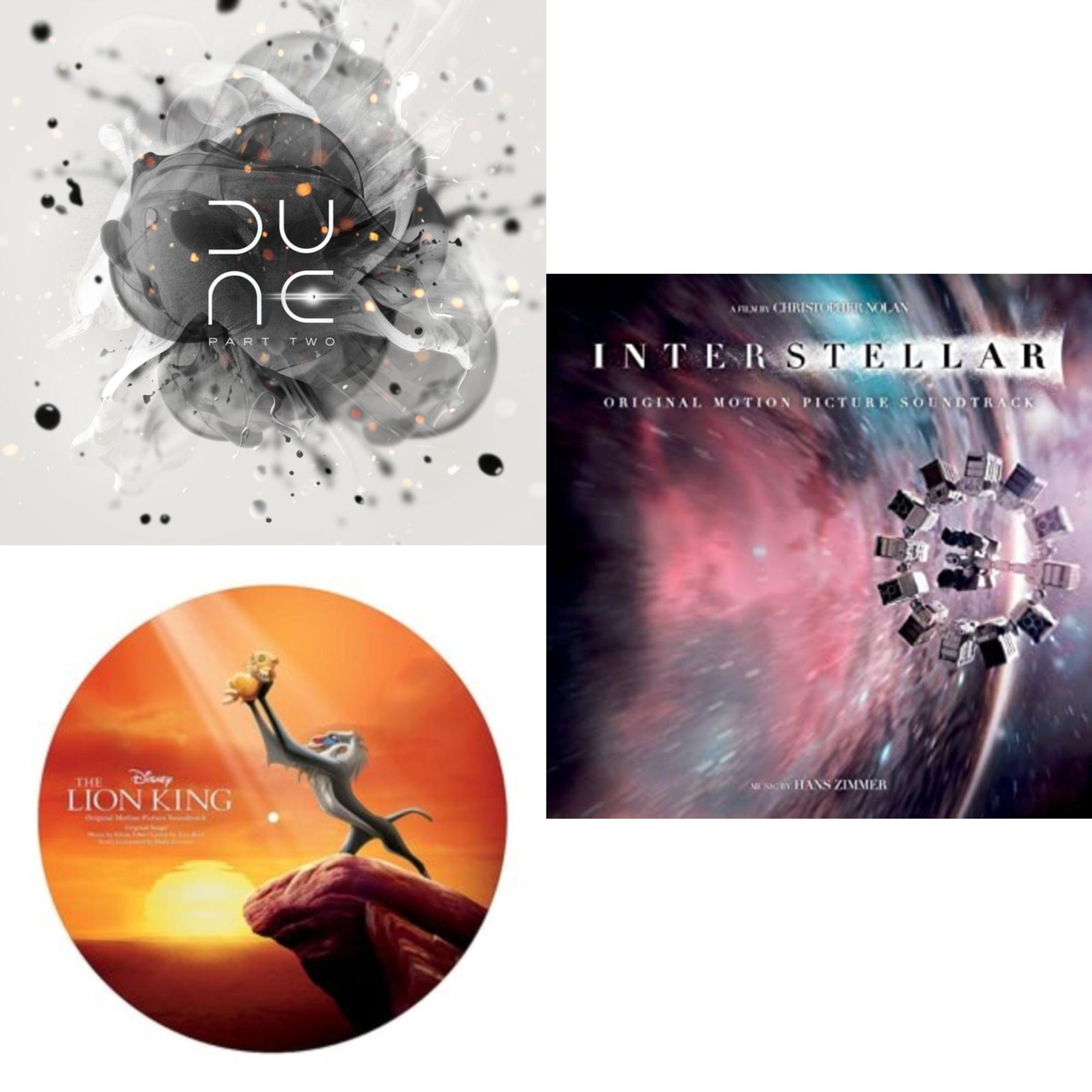 Dune: Part Two Ost (2LP/140G) & Lion King Ost (Picture Disc) & Interstellar Ost - Walmart.com
