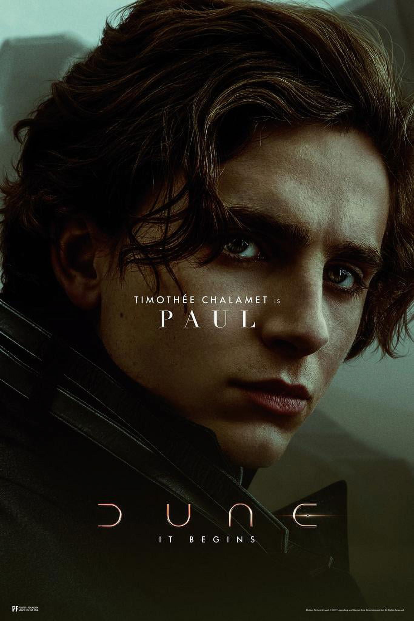Dune Poster Timothee Chalamet Paul Atreides Photo Image Official ...