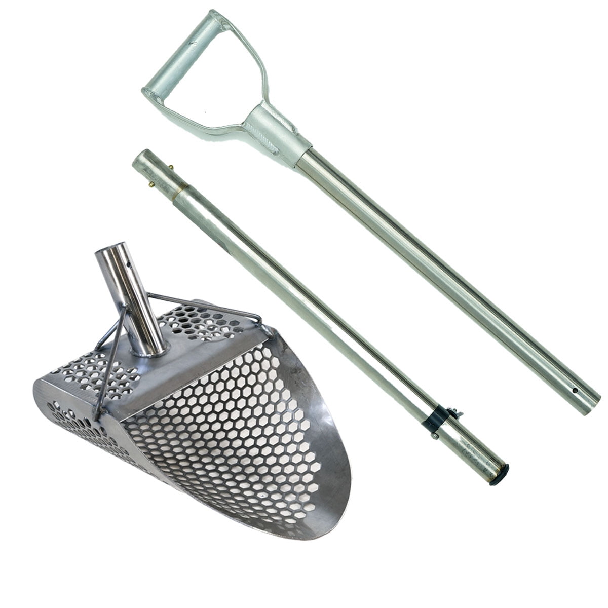 Dune Scoops Hydra 11x8 Stainless Metal Detector Sand Scoop w/ Lg ...