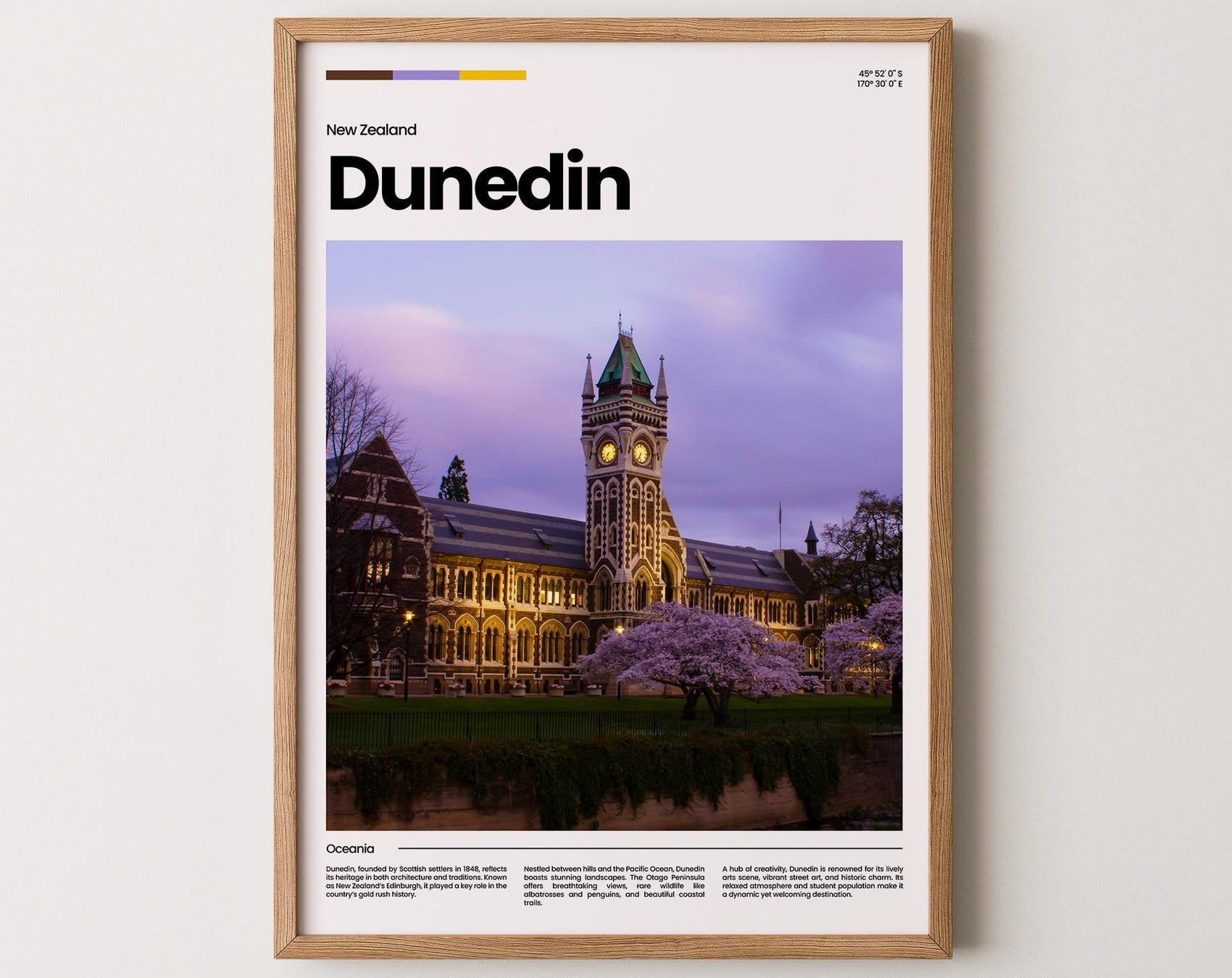 Dunedin Poster, Dunedin Print, Dunedin Photo, Dunedin Art, New Zealand ...