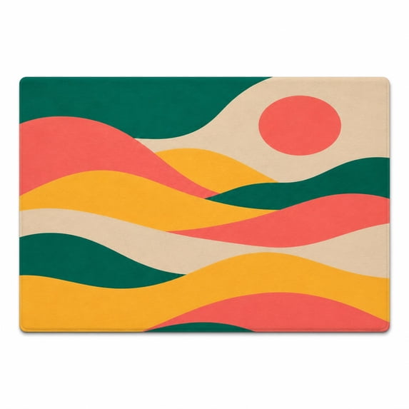 Dunes Rectangle Rug for Studio Artistic Style - Walmart.com