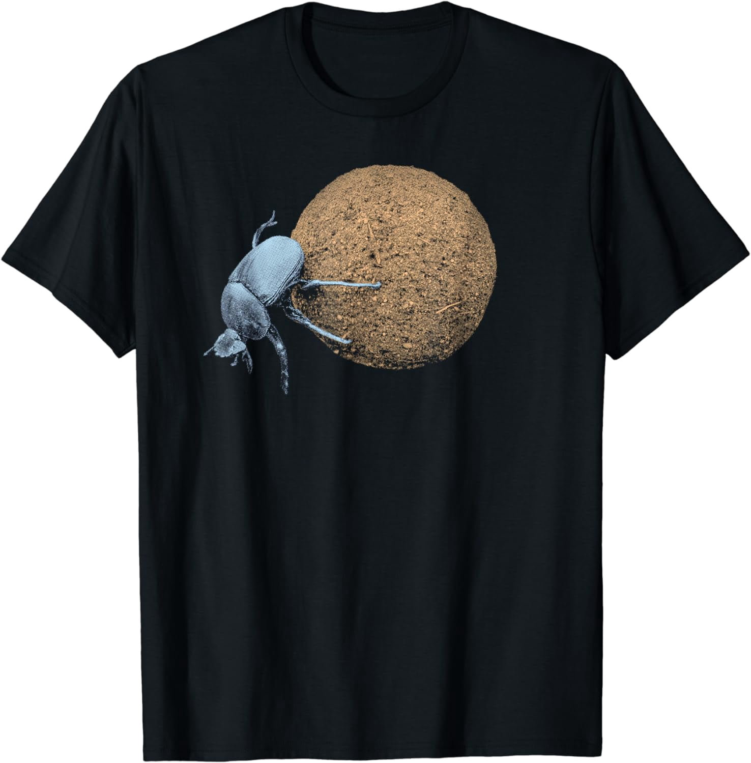 Dung Beetle Pushing Dung Ball T-Shirt - Walmart.com