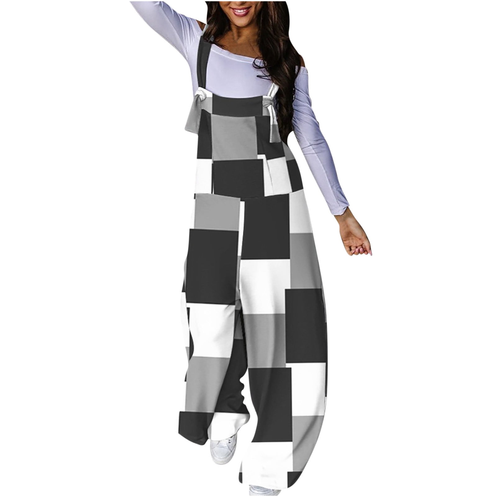 Dungarees for Women Camouflage Suspender Bib Overalls Loose Fit ...