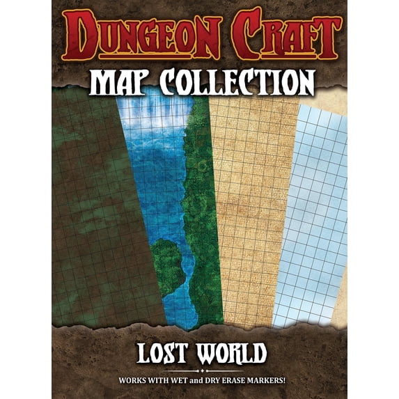 Dungeon Craft Double-Sided Dnd Battle Maps, Set of 4 Maps Dnd Map Lost ...