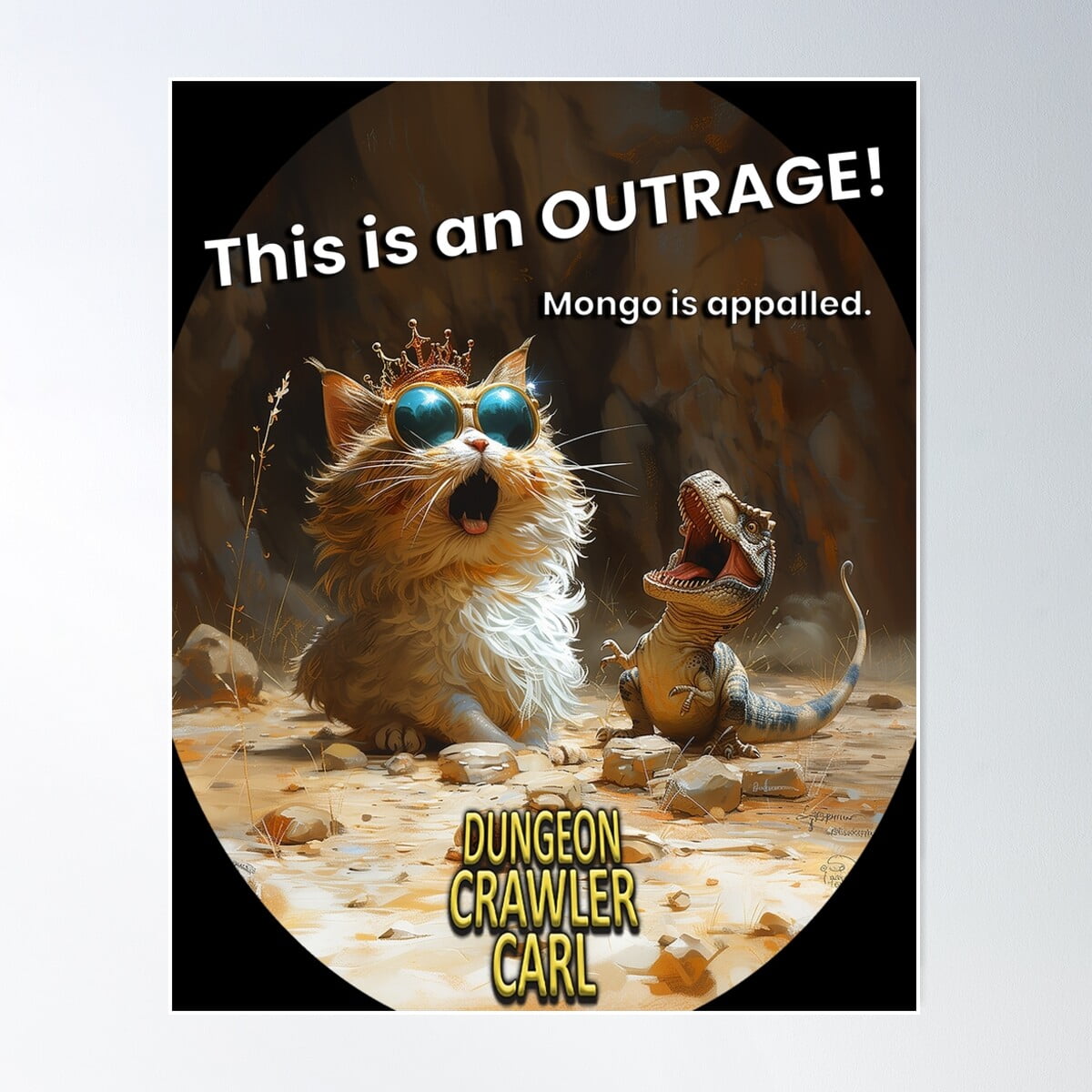 Dungeon Crawler Carl - This Is An Outrage! Poster Wall Art, Modern Wall ...