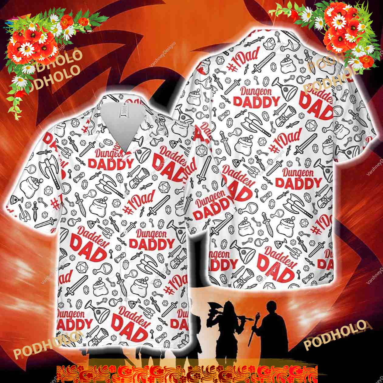 Dungeon Daddy Hawaiian Shirt, Dnd Aloha Shirt - Walmart.com
