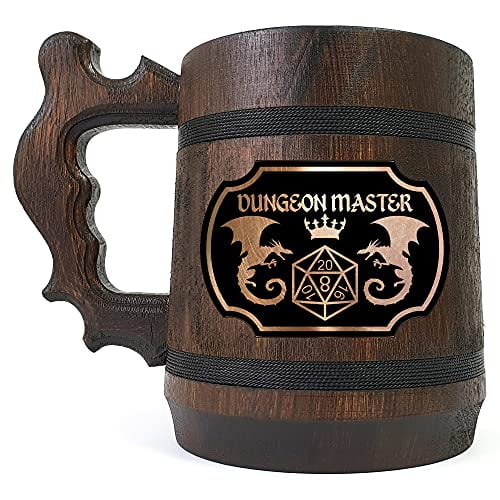 Dungeon Master Beer Mug, 22 oz, Dungeons and Dragons Beer Stein, DnD ...