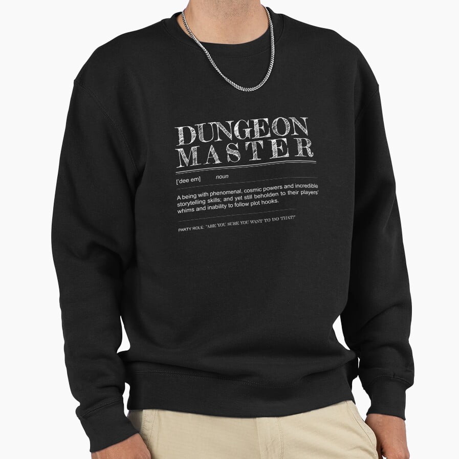 Dungeon Master Definition RPG DND Funny Retro Aesthetic Graphic Text ...