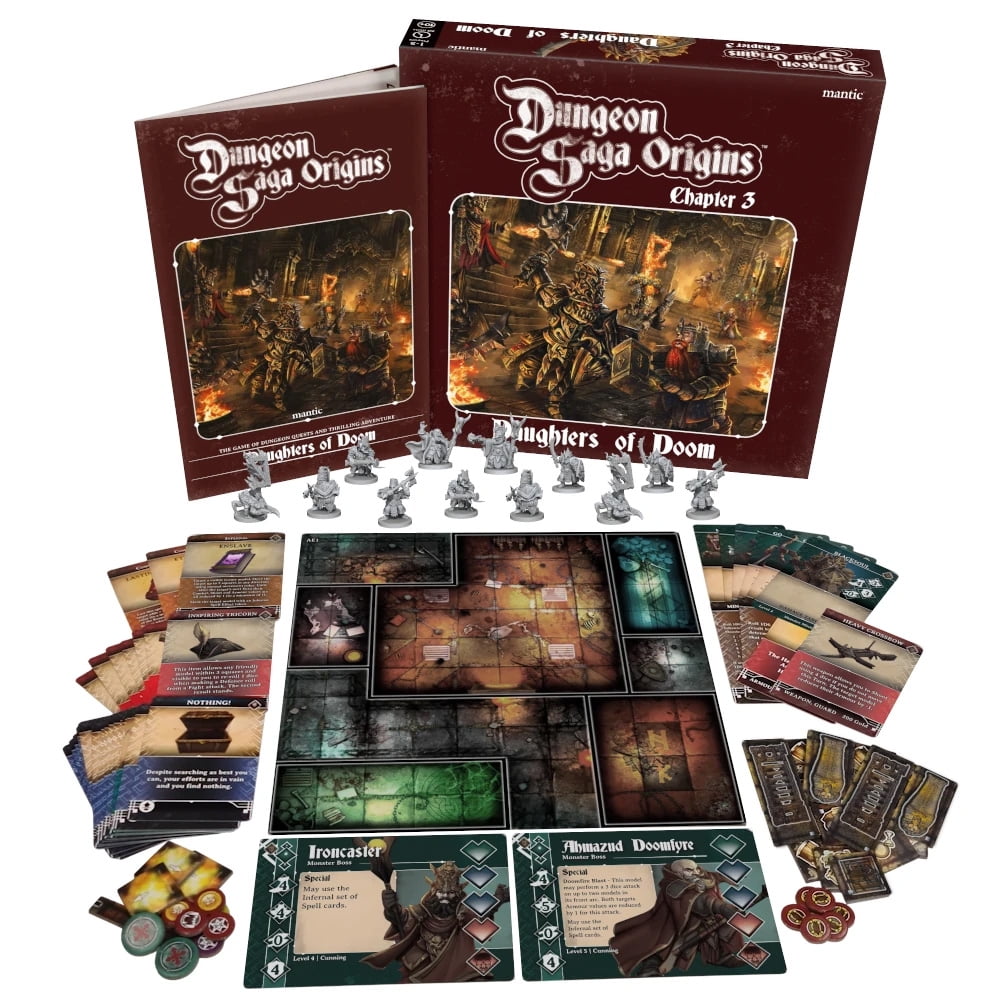 Dungeon Saga Origins Daughters of Doom Expansion - Dungeon-crawling Family Adventures in the ...