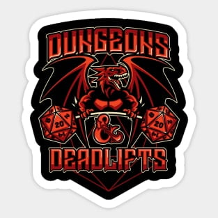 Dungeons And Deadlifts Sticker Phone Decal Water Bottle Stickers Car ...