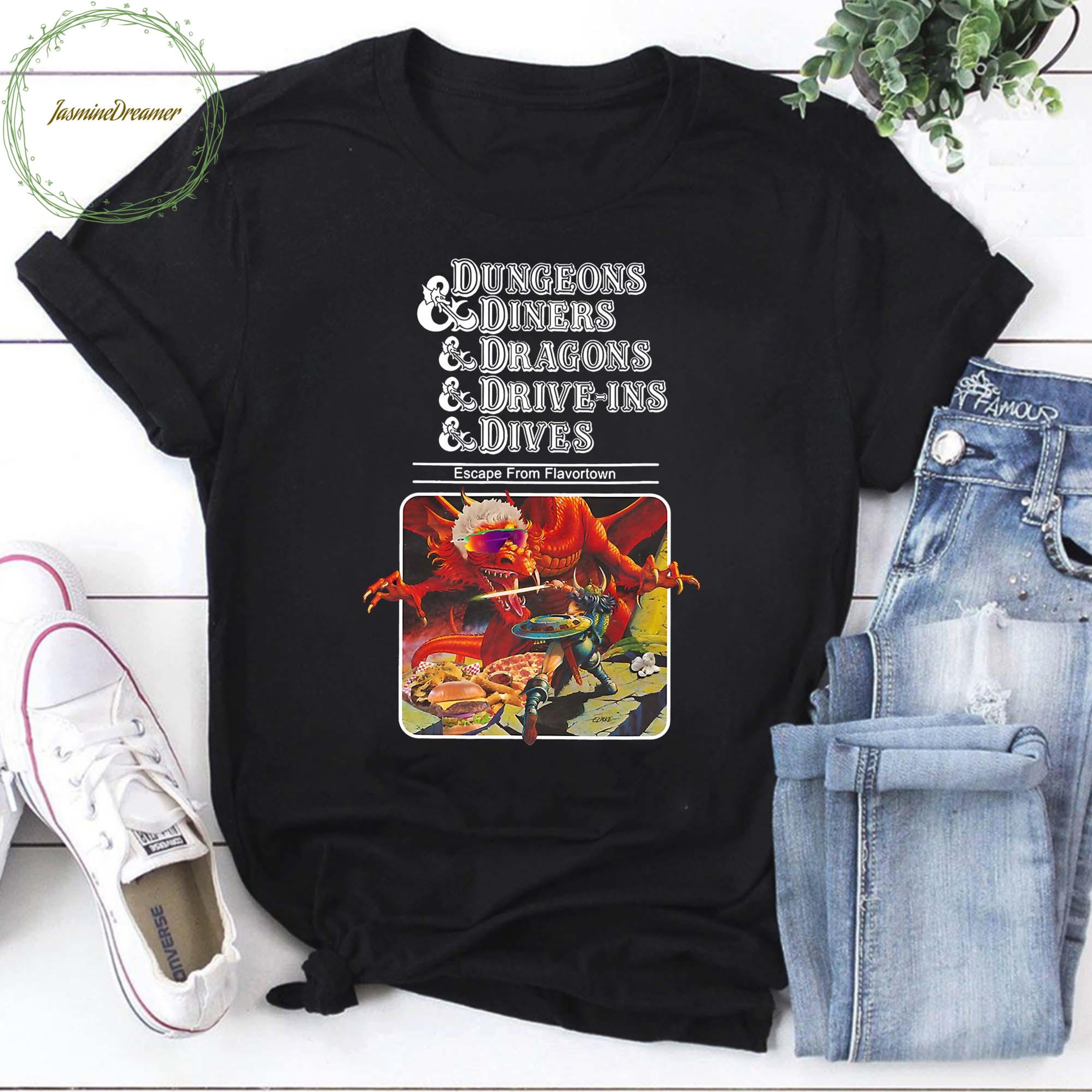 Dungeons And Diners And Dragons And Drive-ins And Dives T-Shirt, Dnd ...