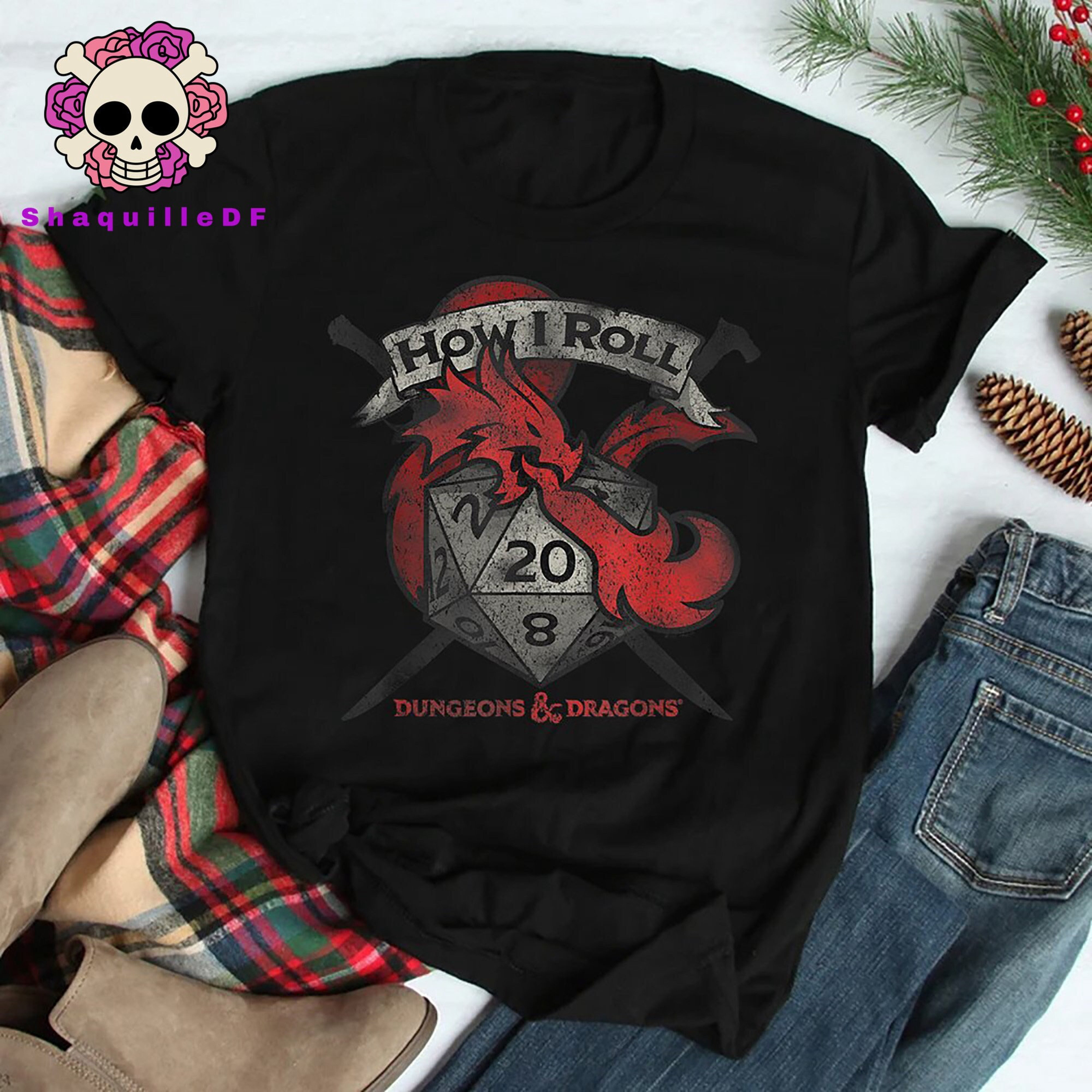 Dungeons And Dragons How I Roll T-shirt, DnD Shirt, Dungeons And ...