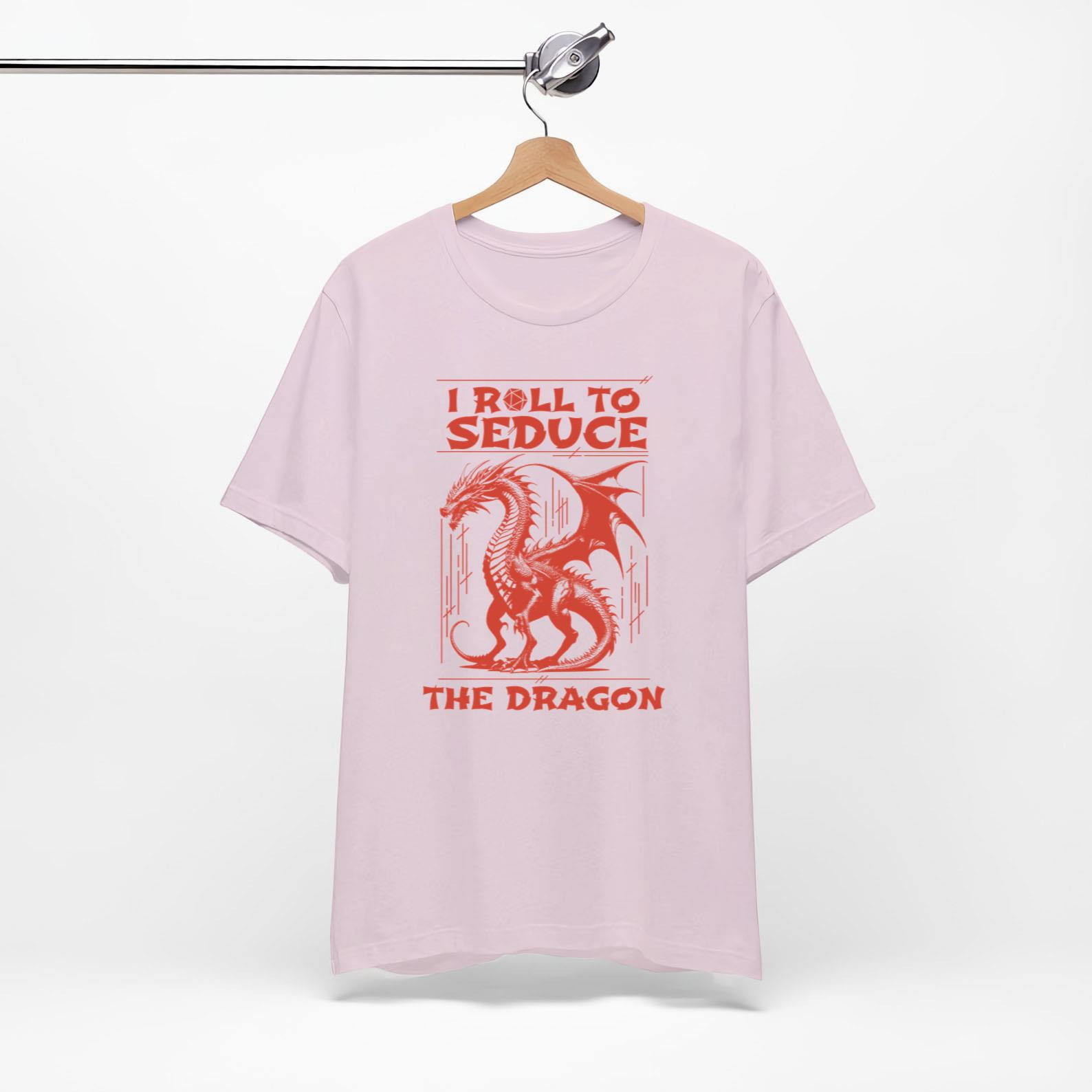 Dungeons And Dragons I Roll To Seduce The Dragon T-Shirt, Dnd Vintage ...