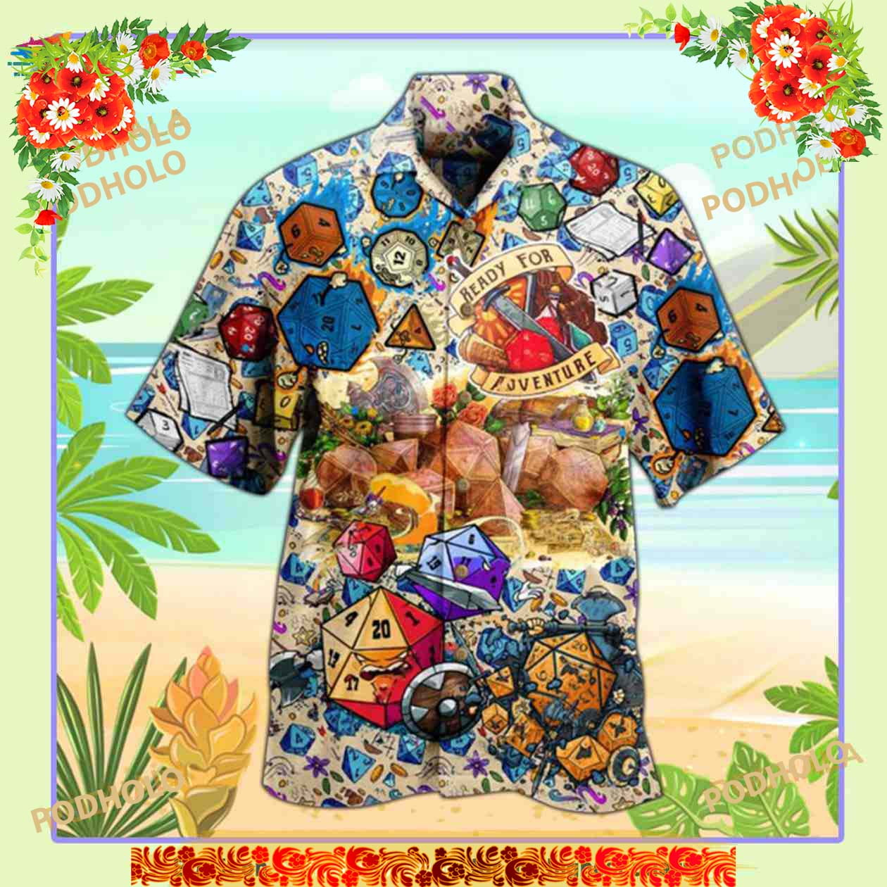Dungeons And Dragons Ready For Aventure Hawaiian Shirt - Walmart.com