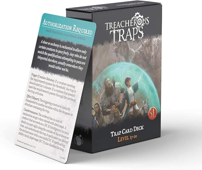 Dungeons and Dragons 5th Edition Deck of Cards – Treacherous Trap Deck ...