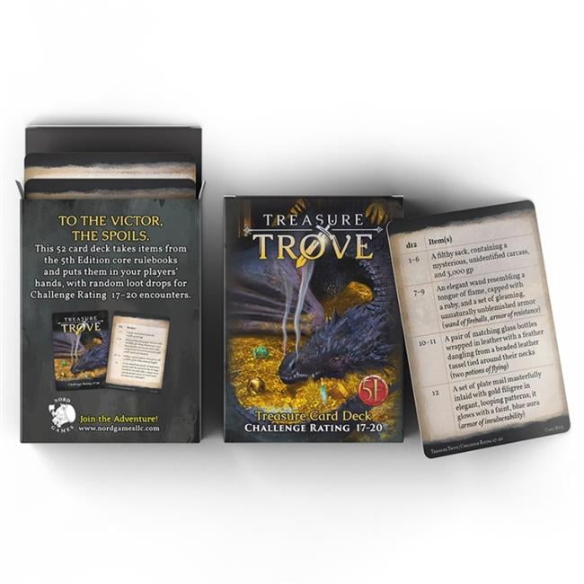 Dungeons & Dragons 5th Edition Treasure Trove Cards Deck Box ...