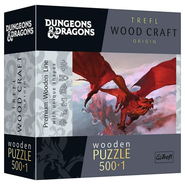Dungeons & Dragons Ancient Red Dragon Wood Craft 501-Piece Wooden ...