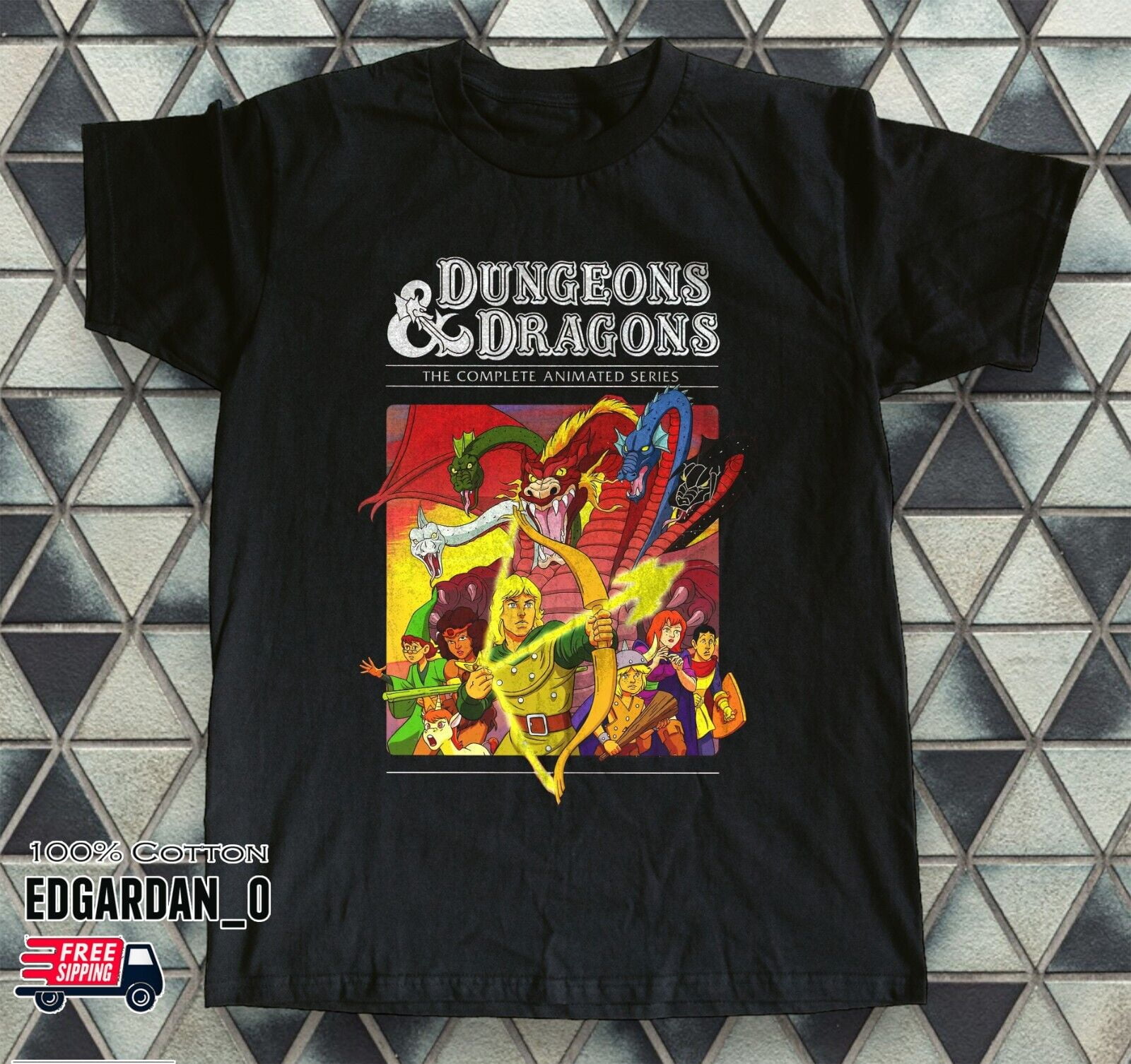 Dungeons & Dragons - Animated Series 80s Retro T-Shirt S-5XL - Walmart.com
