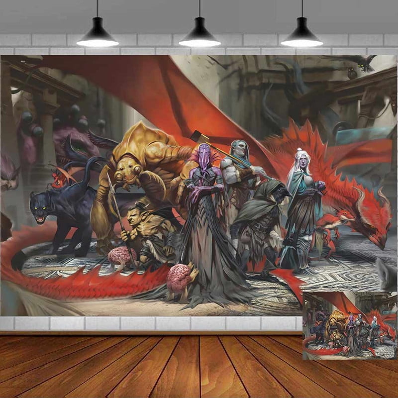 Dungeons & Dragons Backdrop Banner Party Supplies Poster Movie Theme ...