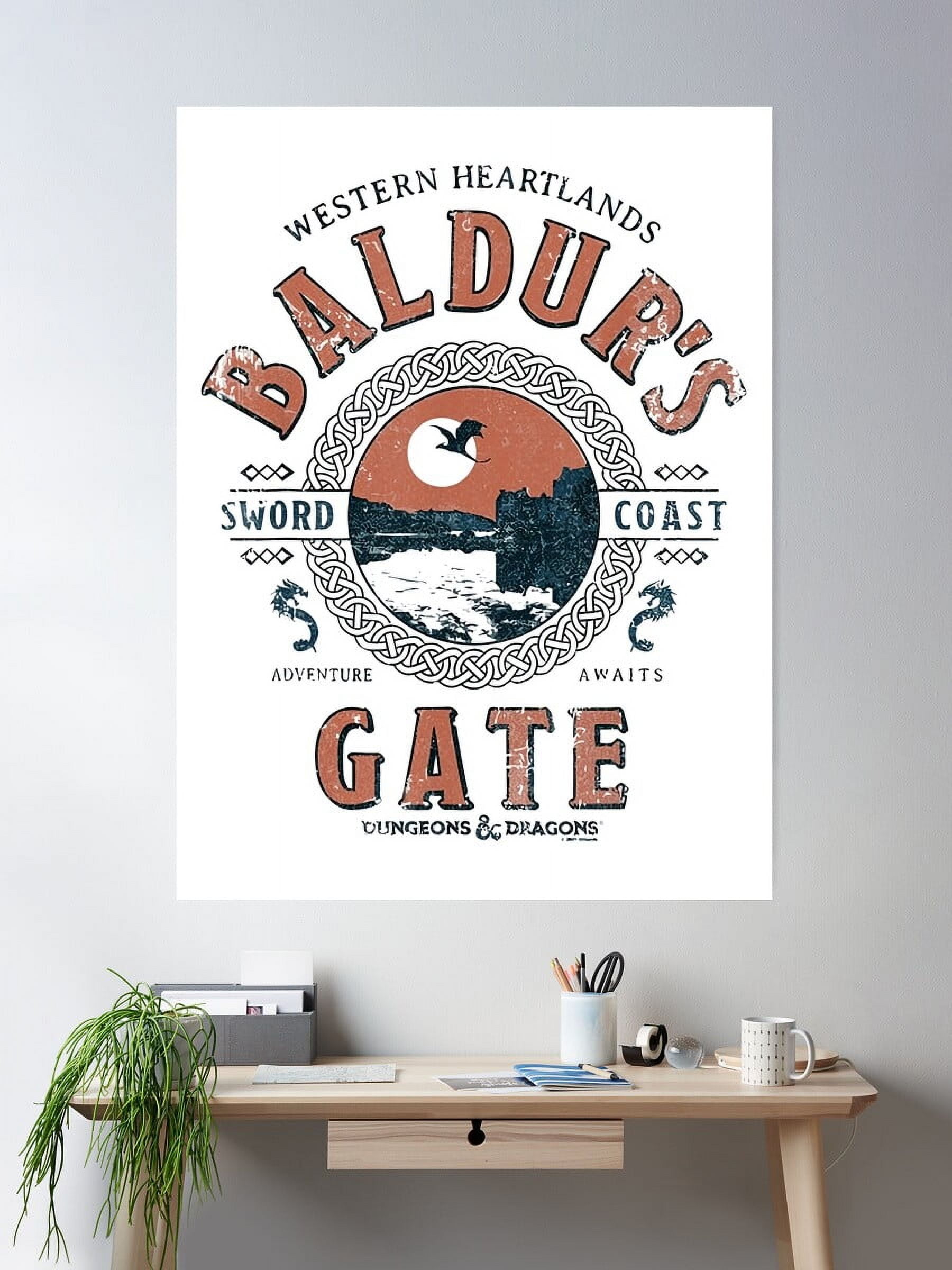 Dungeons & Dragons Baldur'S Gate Poster Wall Art, Modern Wall Decor For ...