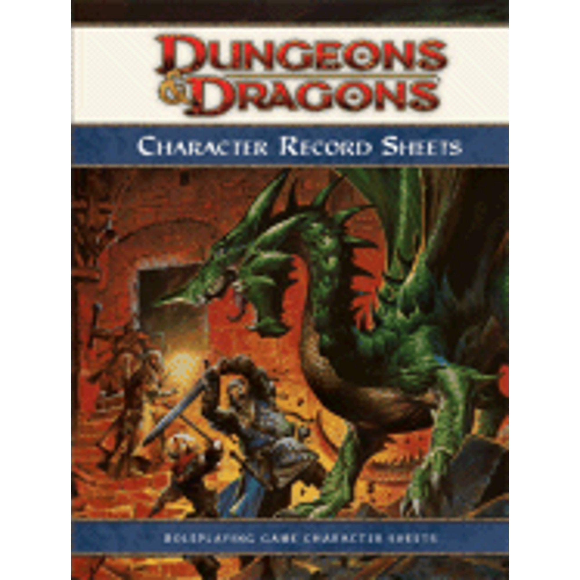 Dungeons & Dragons Character Record Sheets: Roleplaying Game Character ...