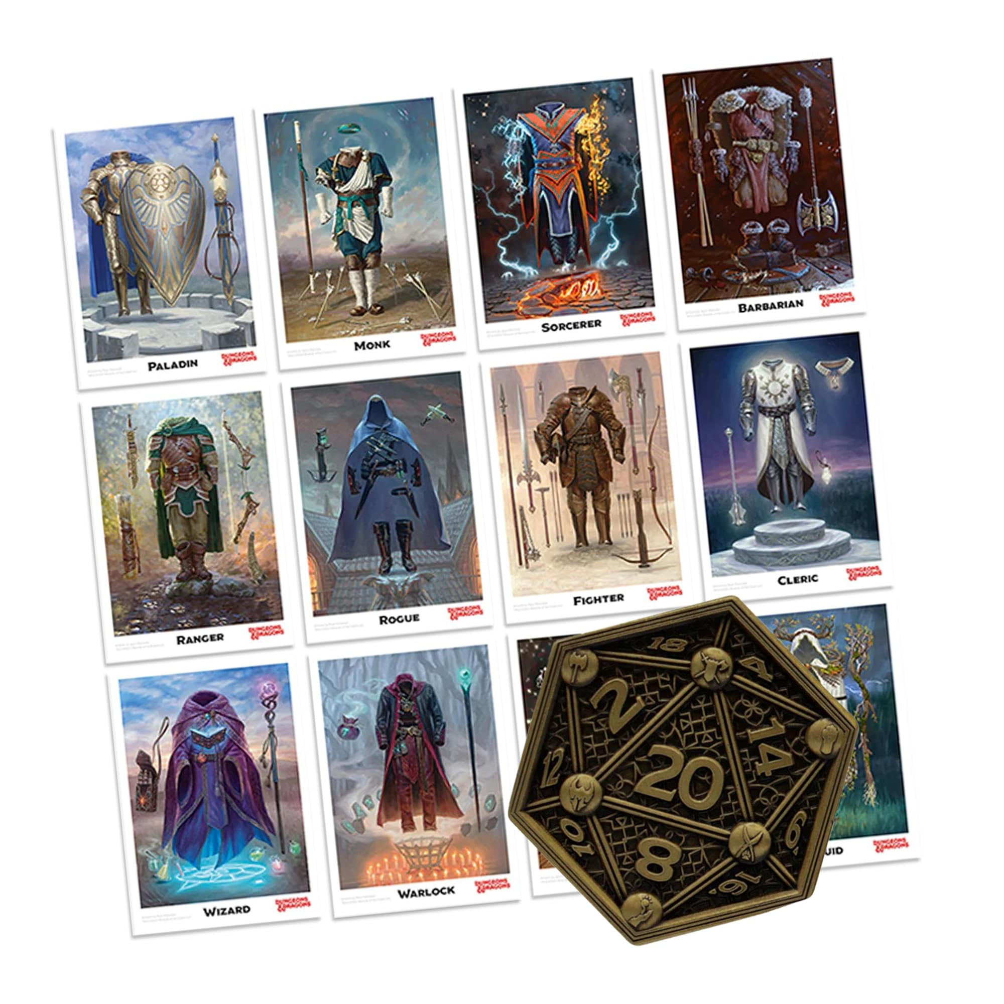 Dungeons & Dragons Class Cards and D20 Flip Coin - Walmart.com