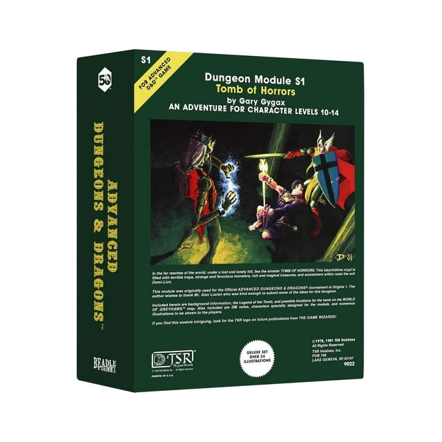 Dungeons & Dragons Classic Module Dice Set: Tomb of Horrors - Walmart.com