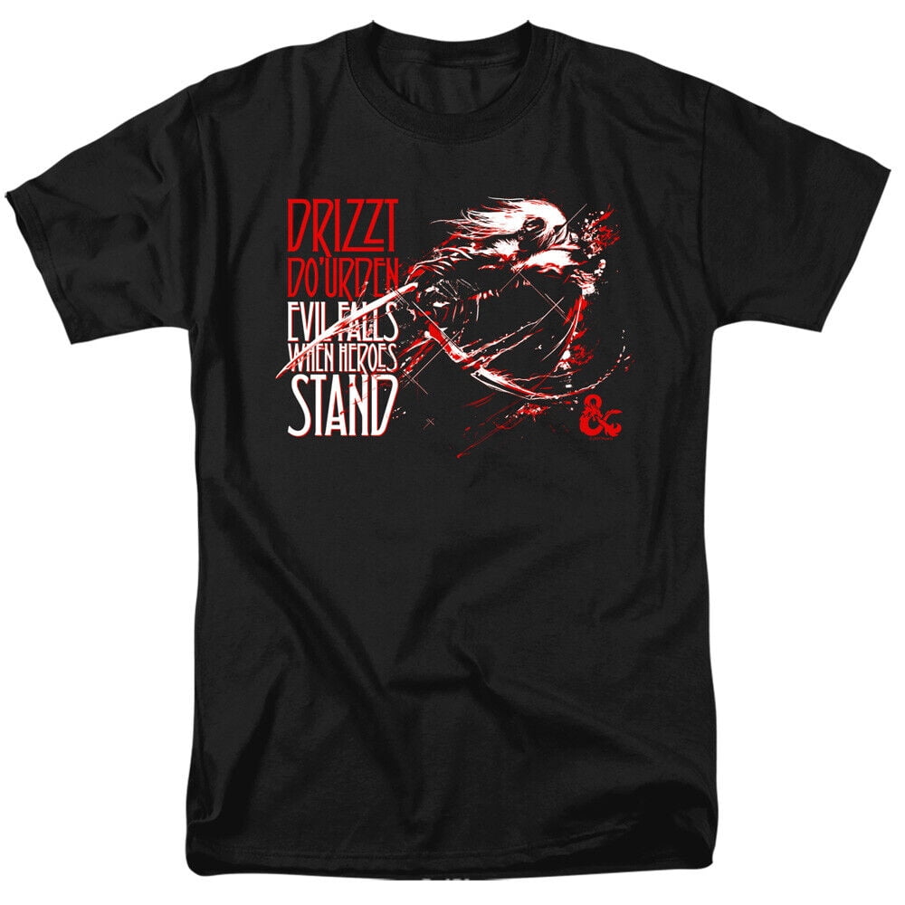Dungeons & Dragons Drizzi Du'Urden "Evil Stand" Mens T-Shirt, Available ...