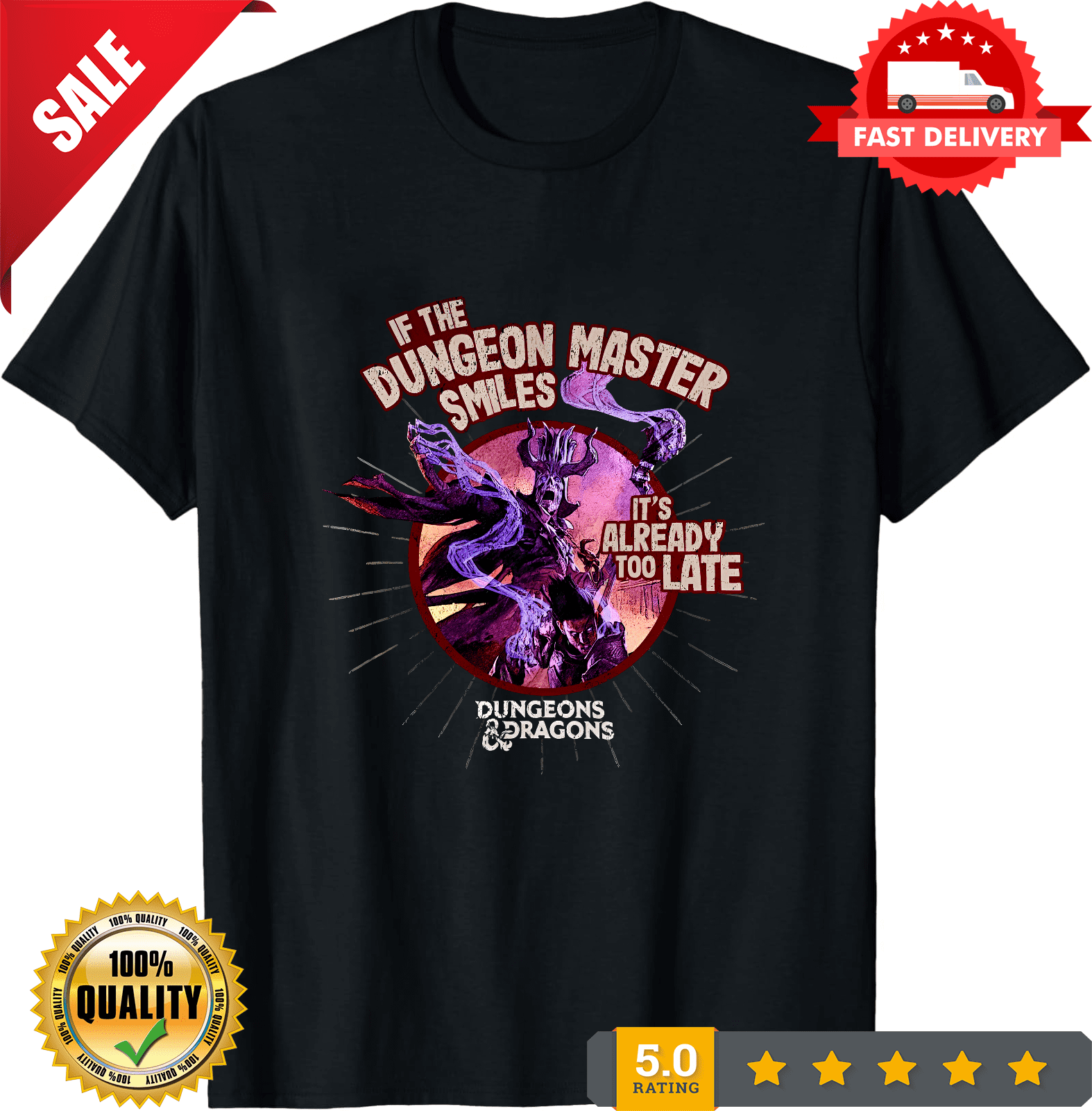 Dungeons & Dragons Dungeon Master Smiles Men Unisex T-Shirt Available ...