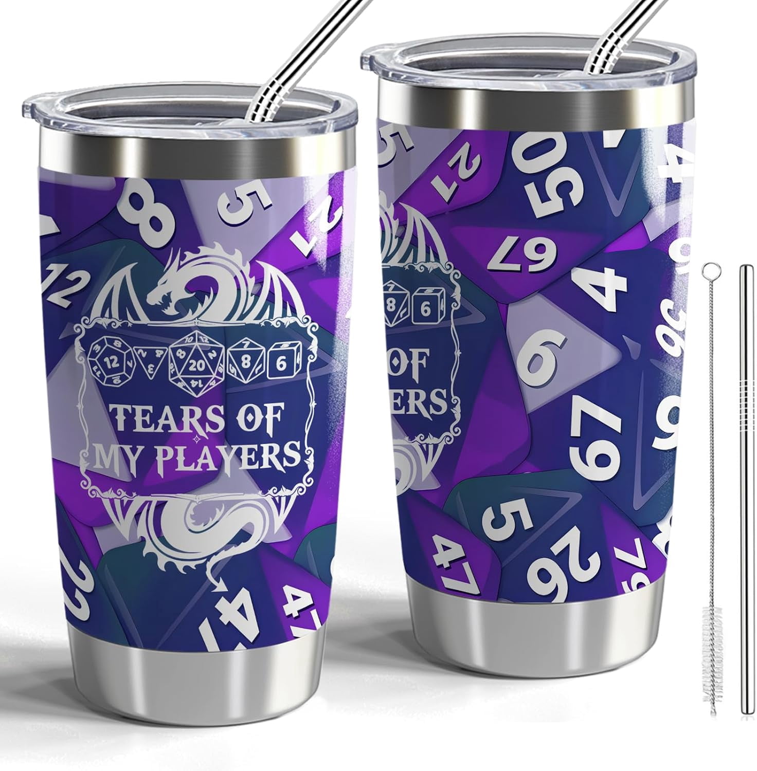 Dungeons & Dragons Gift DND Tumbler Dungeon Master 20oz Tumbler with ...