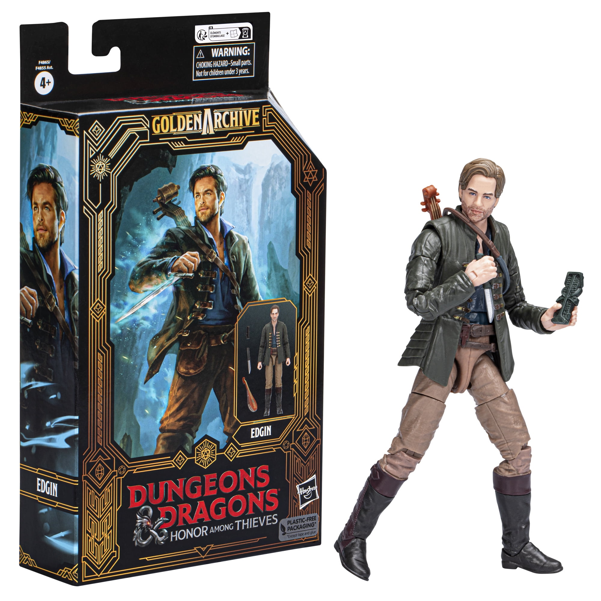Hasbro Dungeons & Dragons Golden Archive 6-Inch Scale Edgin Action ...