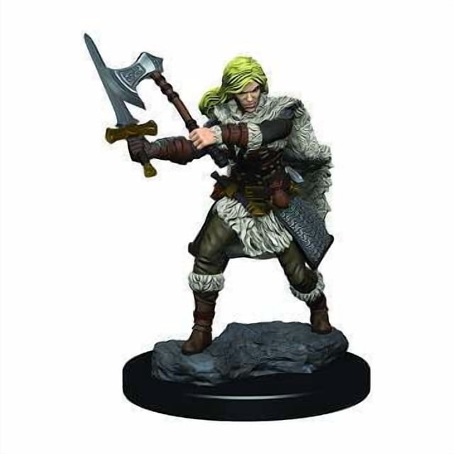 Dungeons & Dragons Premium Miniatures Human Barbarian Pre-Painted ...