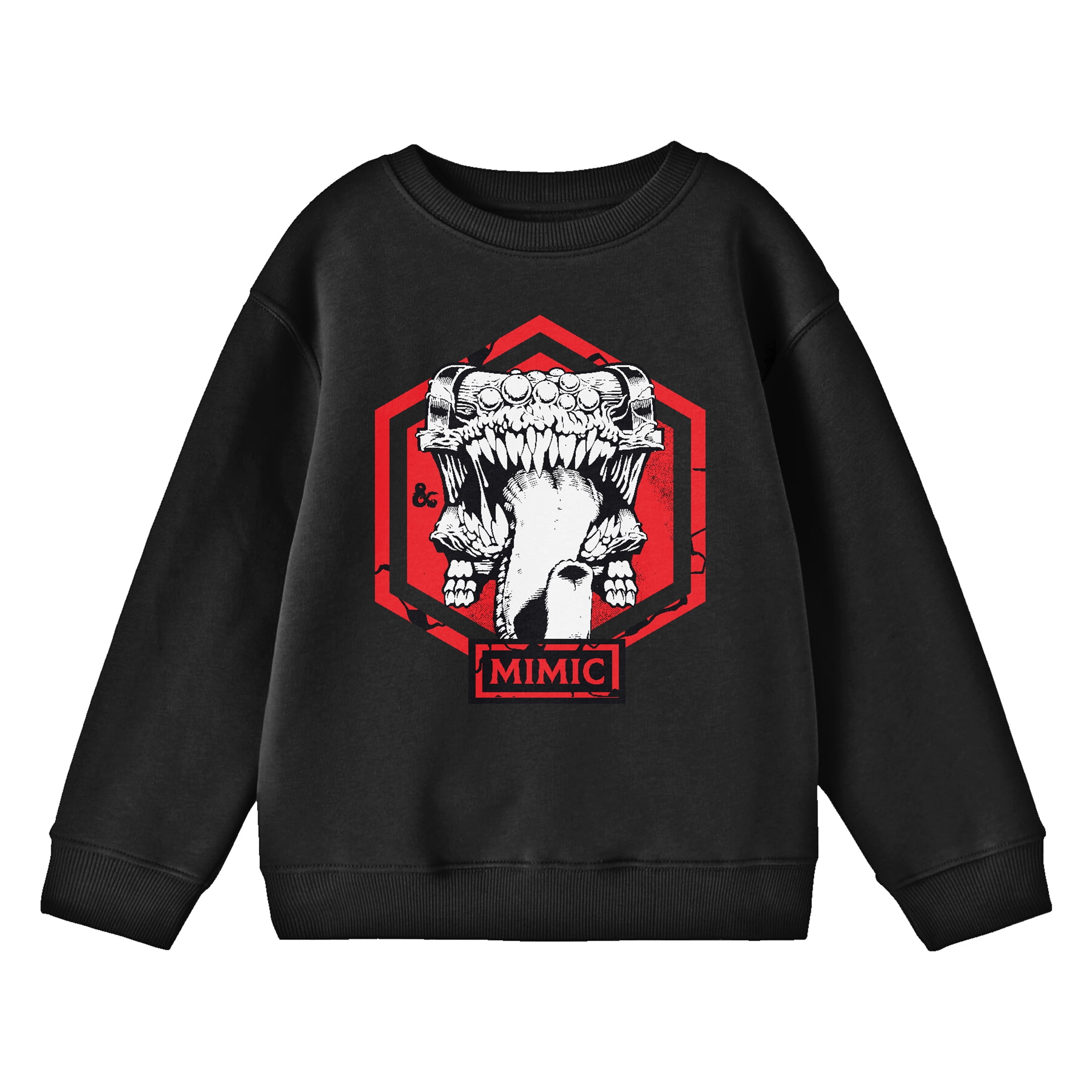 Dungeons & Dragons Mimic Crew Neck Long Sleeve Youth Tee-Medium - Walmart.com