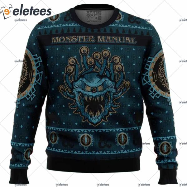 Dungeons & Dragons Monster Manual Ugly Christmas Sweater - Walmart.com