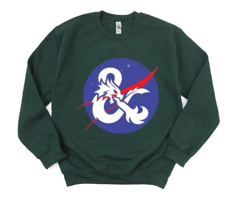 Dungeons Dragons NASA Nerdy Twist RPG Game Space Rocket Science Geek ...