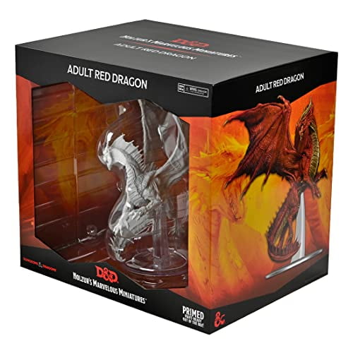 Dungeons & Dragons Nolzur's Unpainted Miniatures: Adult Red Dragon ...