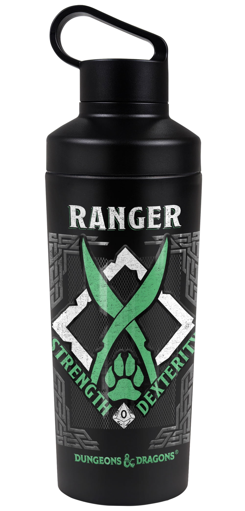 Dungeons & Dragons Official Ranger 18 oz Insulated Water Bottle, Leak ...