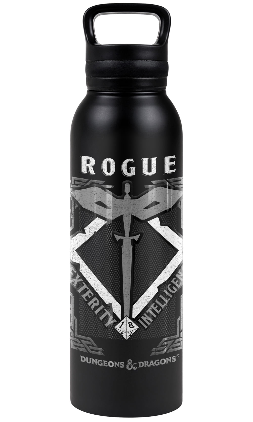 Dungeons & Dragons Official Rogue 24 oz Insulated Canteen Water Bottle ...