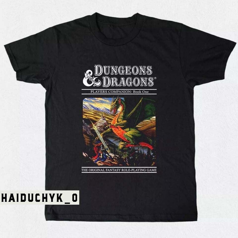 Dungeons & Dragons Retro Cover Unisex Black T-shirt Size S-5XL ...