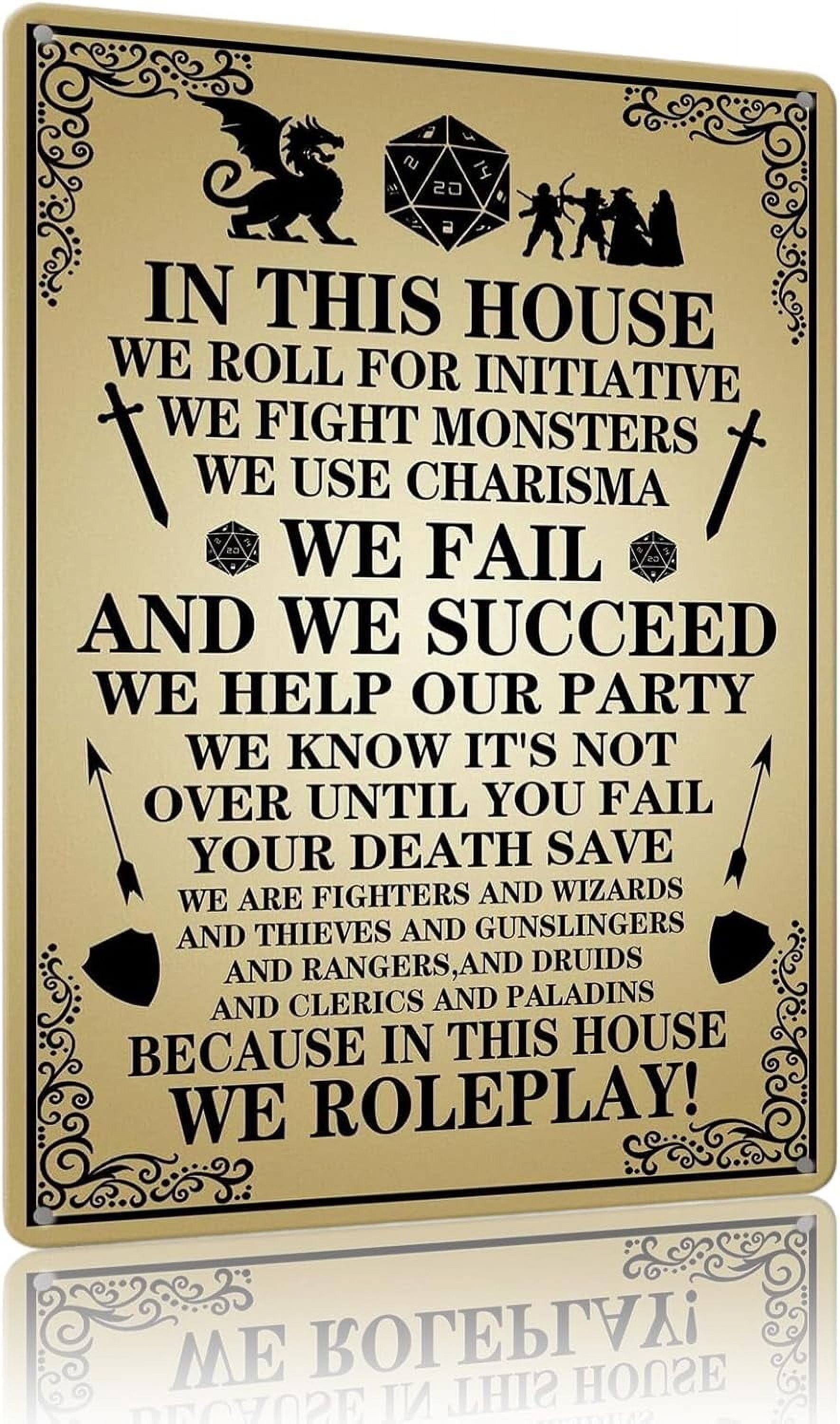 Dungeons And Dragons Sign Dragon Wall Art Dungeons And Dragons Movie ...