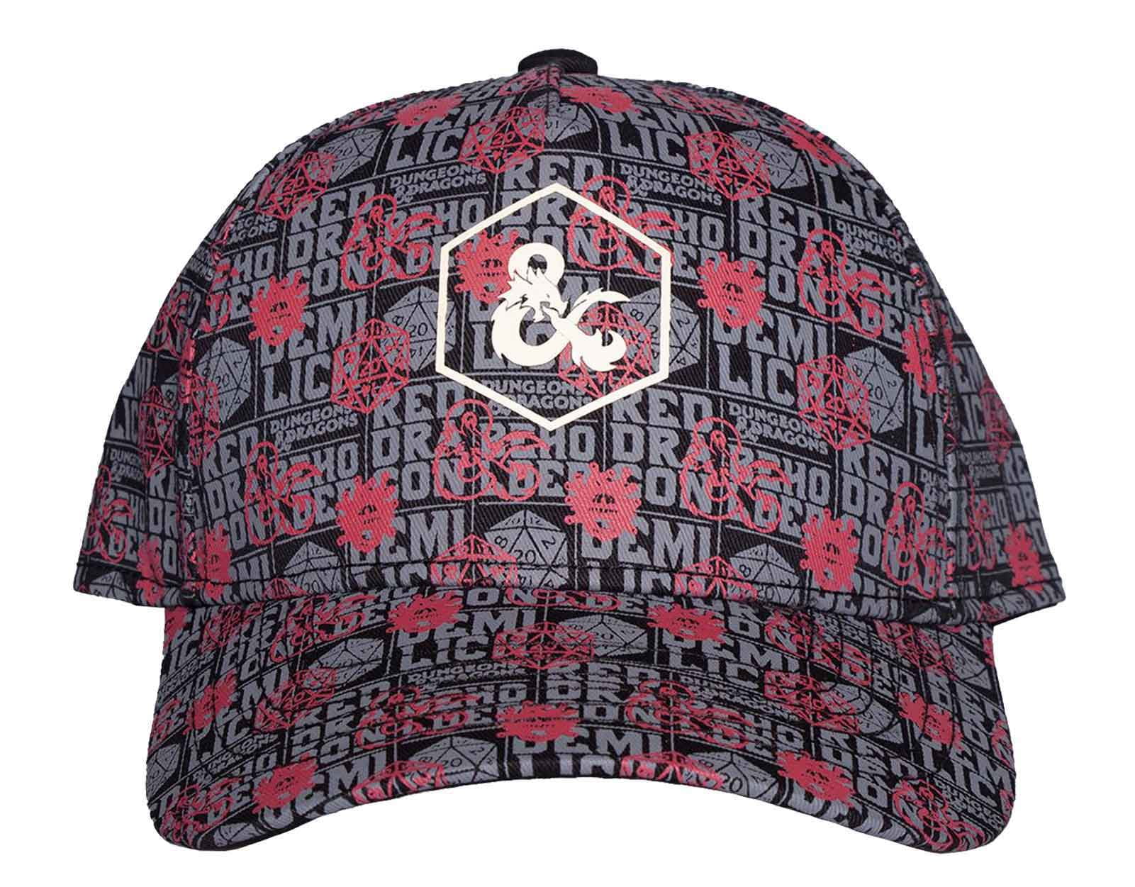 Dungeons and Dragons Baseball Cap All Over print Logo Official Black ...