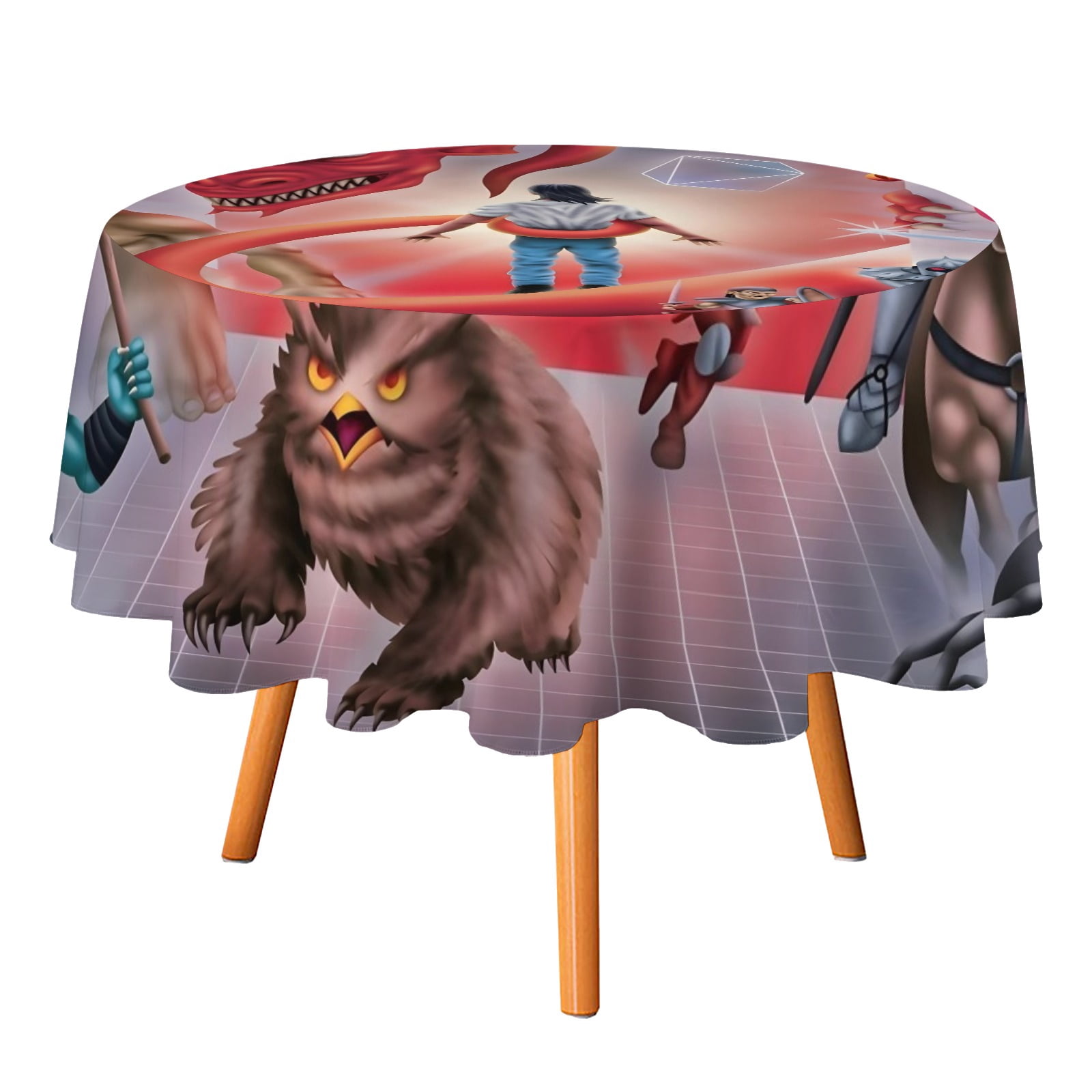 Dungeons & Dragons-Theme Round tablecloth has an iconic print, fits ...