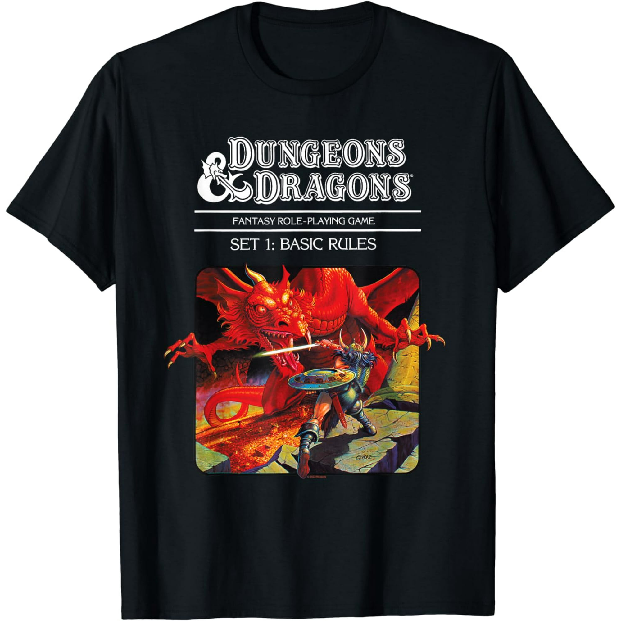 Dungeons & Dragons Vintage Basic Rules Cover pure cotton T-Shirt ...