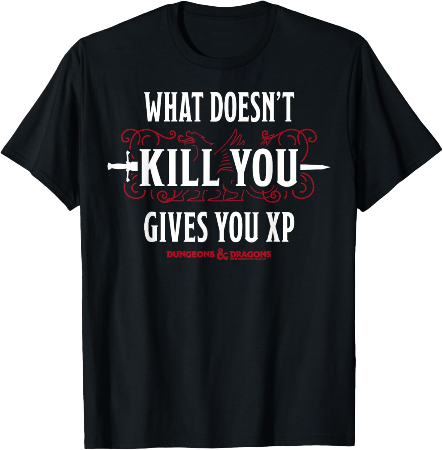 Dungeons & Dragons What Doesn't Kill You Gives You XP T-Shirt - Walmart.com Dungeons & Dragons What Doesn't Kill You Gives You XP T-Shirt - Walmart.com