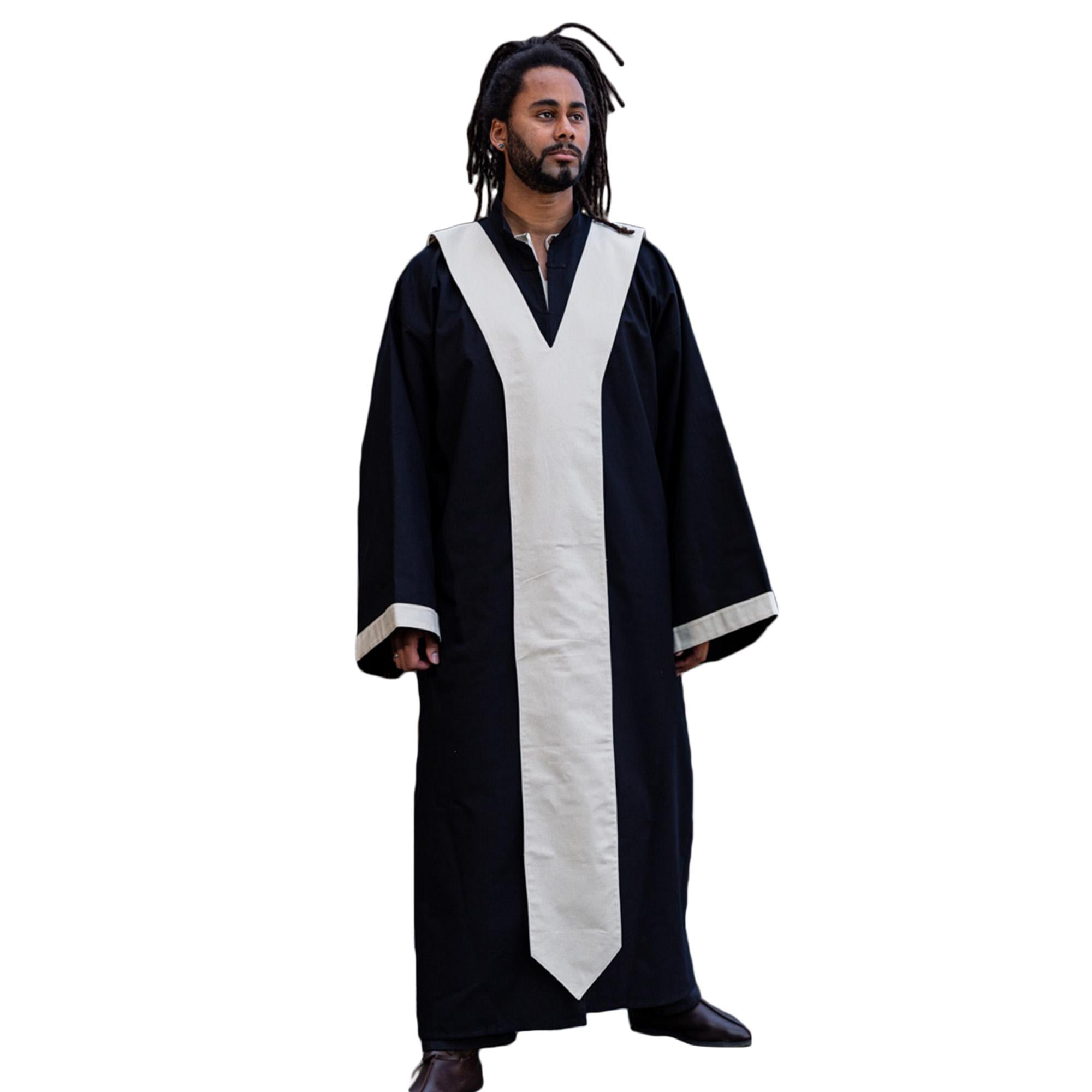 Burgschneider - Dungeons & Dragons Wizard Robe Black/Natural (size: S ) - Walmart.com