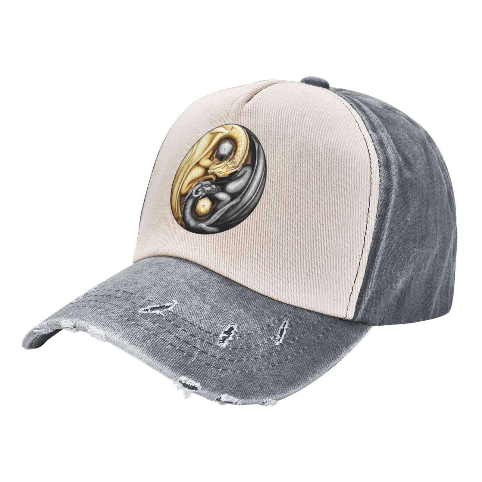 Dungeons Dragons Yin Yang Baseball Cap Vintage Denim Adjustable Sport ...